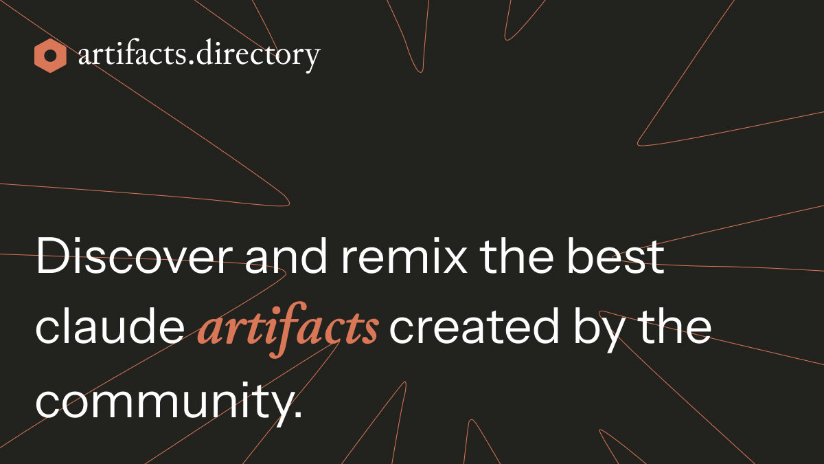 Claude Artifacts Directory | Directory of Claude Artifacts made by the ... Claude Artifacts Directory | Directory of Claude Artifacts made by the ...